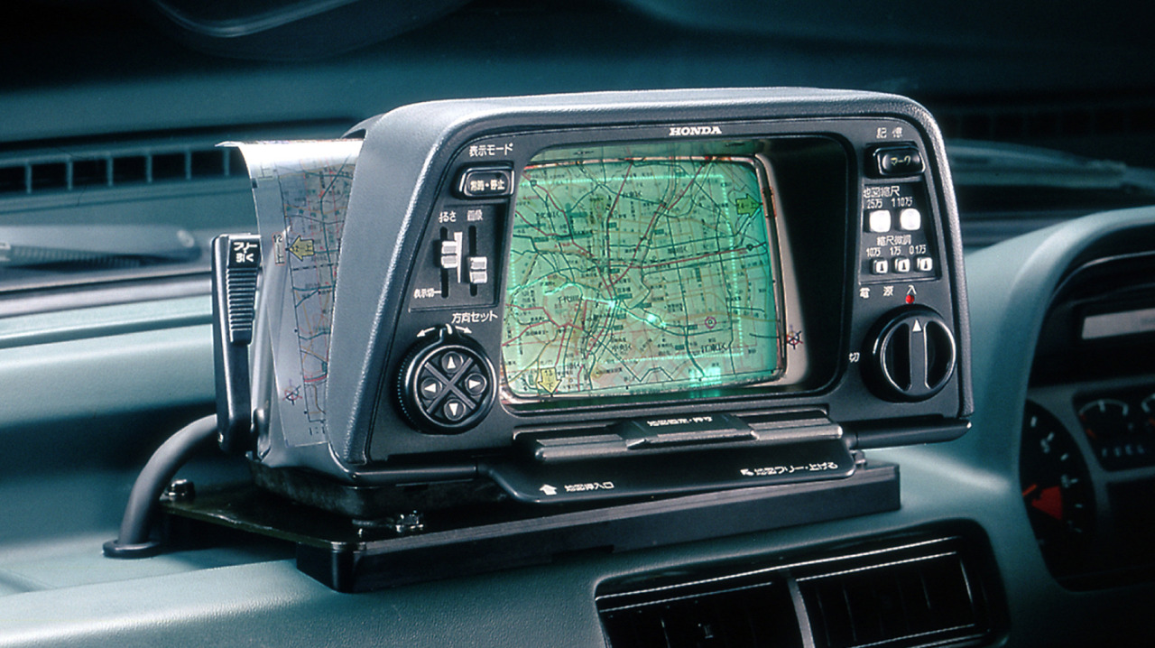 World first commercial navigation system by Honda – stoppie